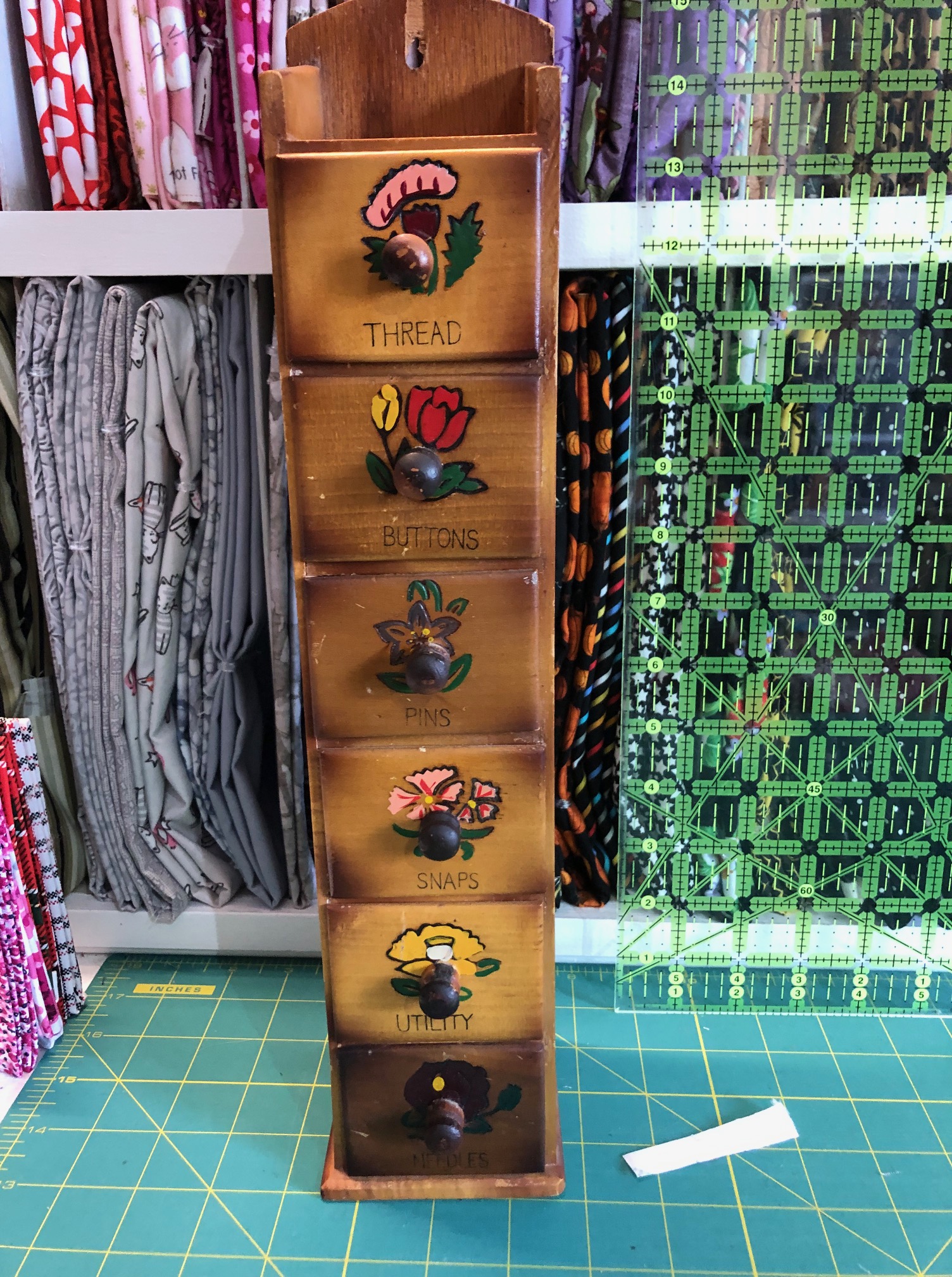 Thrifted fabric – Wandering Cat Studio