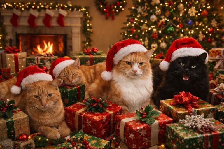 Merry, merry catmas! – Wandering Cat Studio